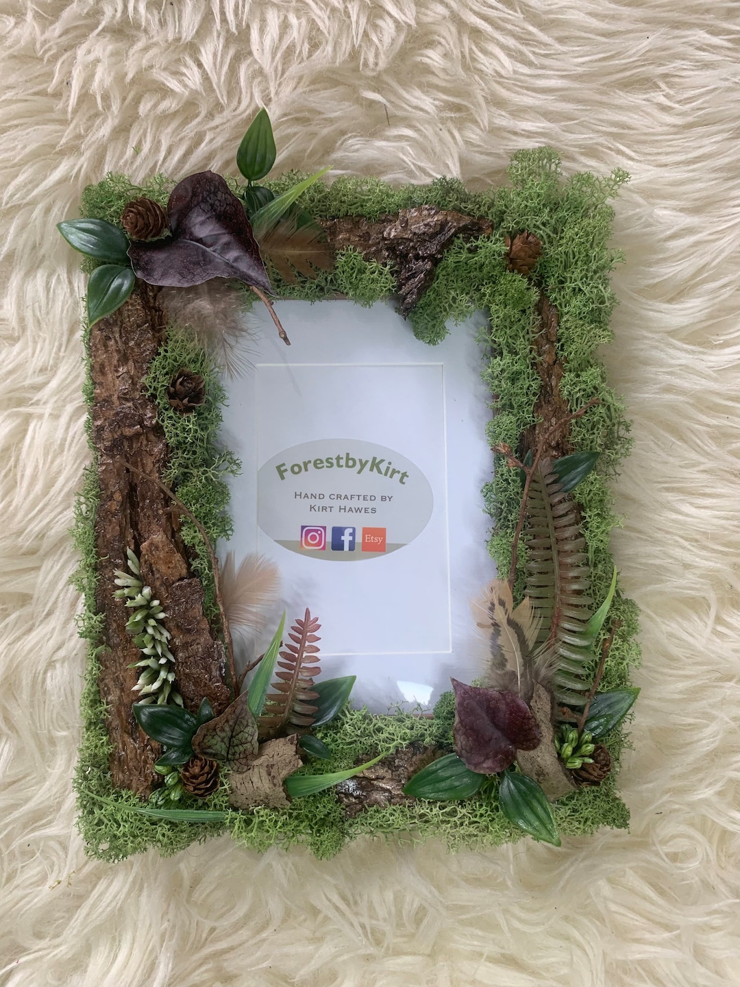 Handmade Woodland Photo Frame (large8x10) - Etsy