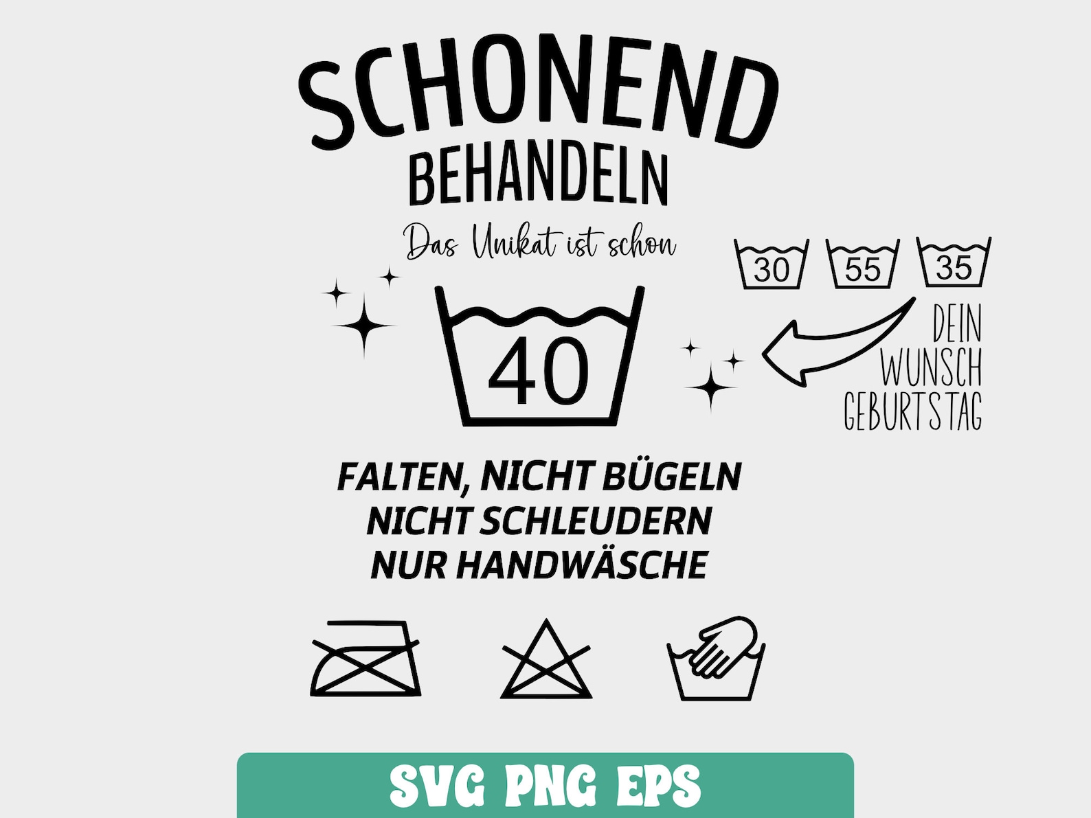 Geburtstags Design Plotter Datei im SVG PSD EPS Format. Schonend ...