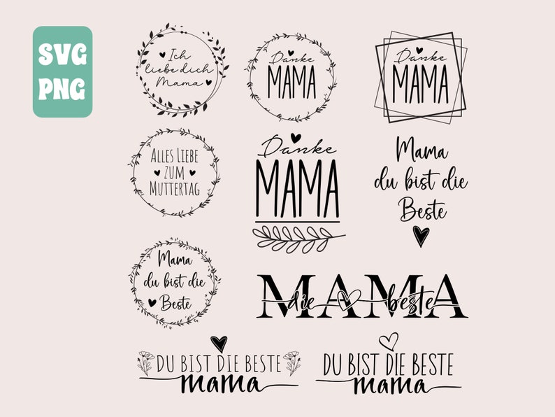 Mama Plotterdatei SVG ,Plotterdatei Geburstag ,Die Beste Mama SVG,Alles Liebe Muttertag,Frühling ...
