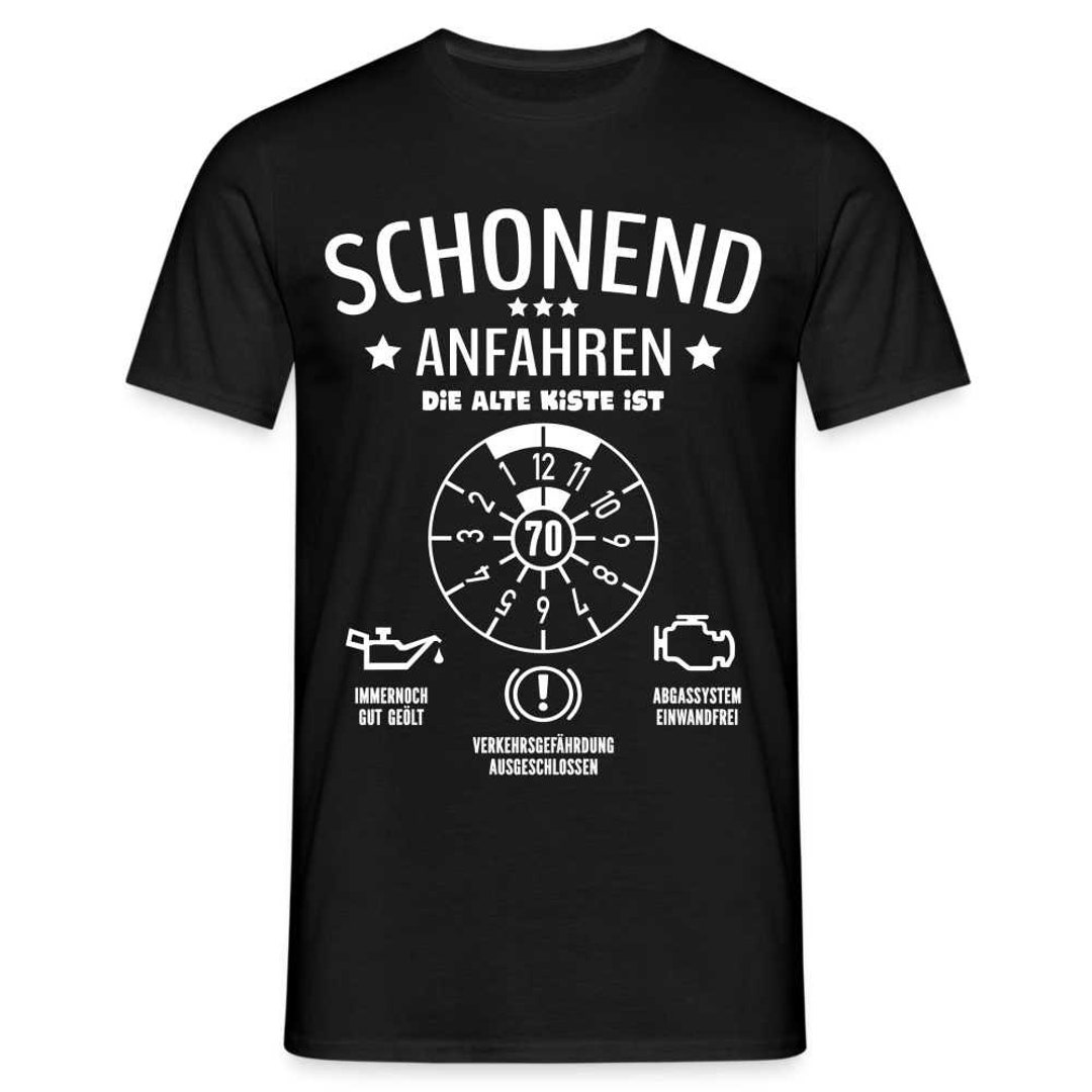 70. Geburtstag - Schonend Anfahren Mechaniker TÜV Geschenk T-Shirt ...