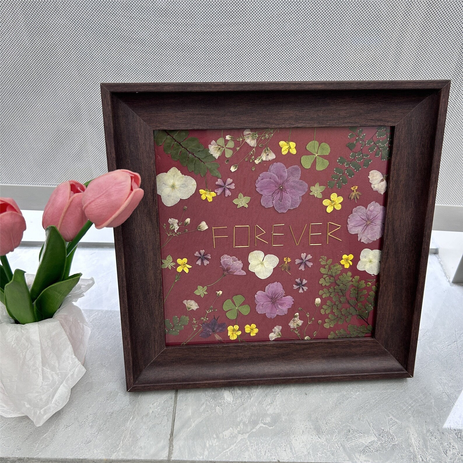 Custom Dried Flower Photo Frame,wall Hanging Picture Frame for Pressed ...