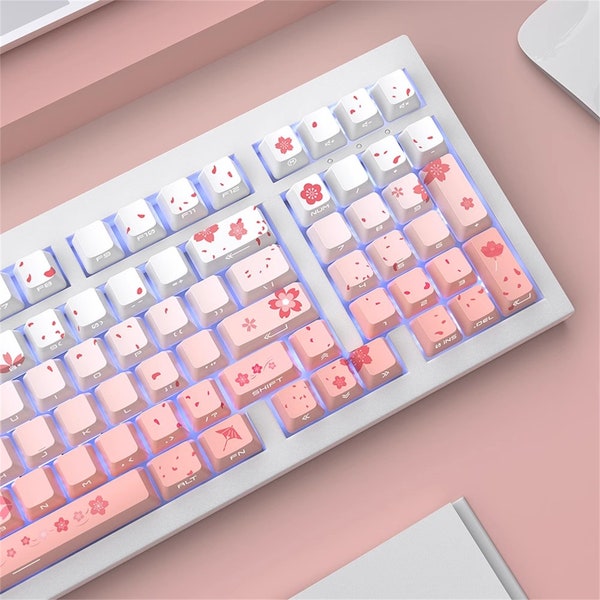Cherry Blossom Mechanical Keyboard - Etsy