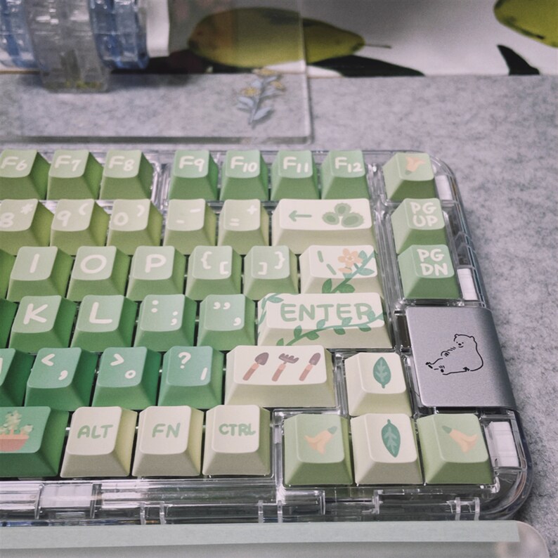 143pcs Plant Collector Theme Keycap Set, PBT Keycap, Cherry Profile ...
