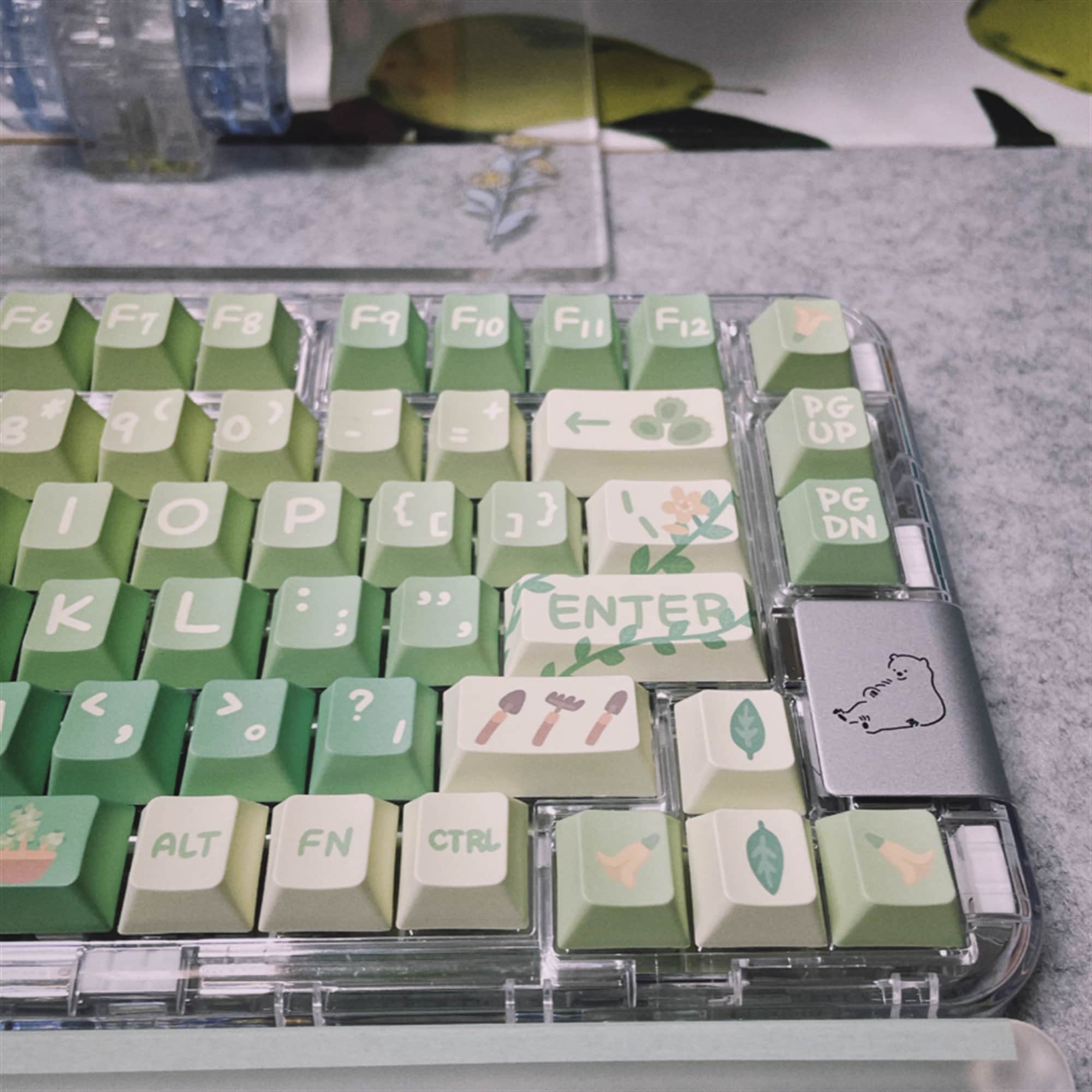 143pcs Plant Collector Theme Keycap Set, PBT Keycap, Cherry Profile ...