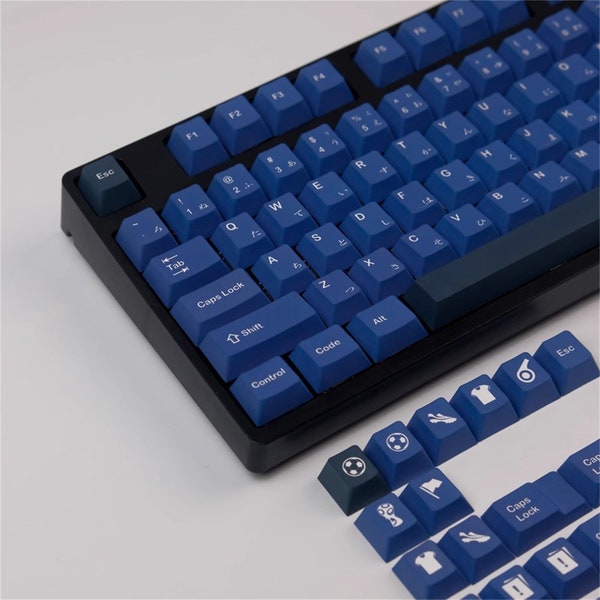 Pbt Dark Blue Keycaps - Etsy Australia