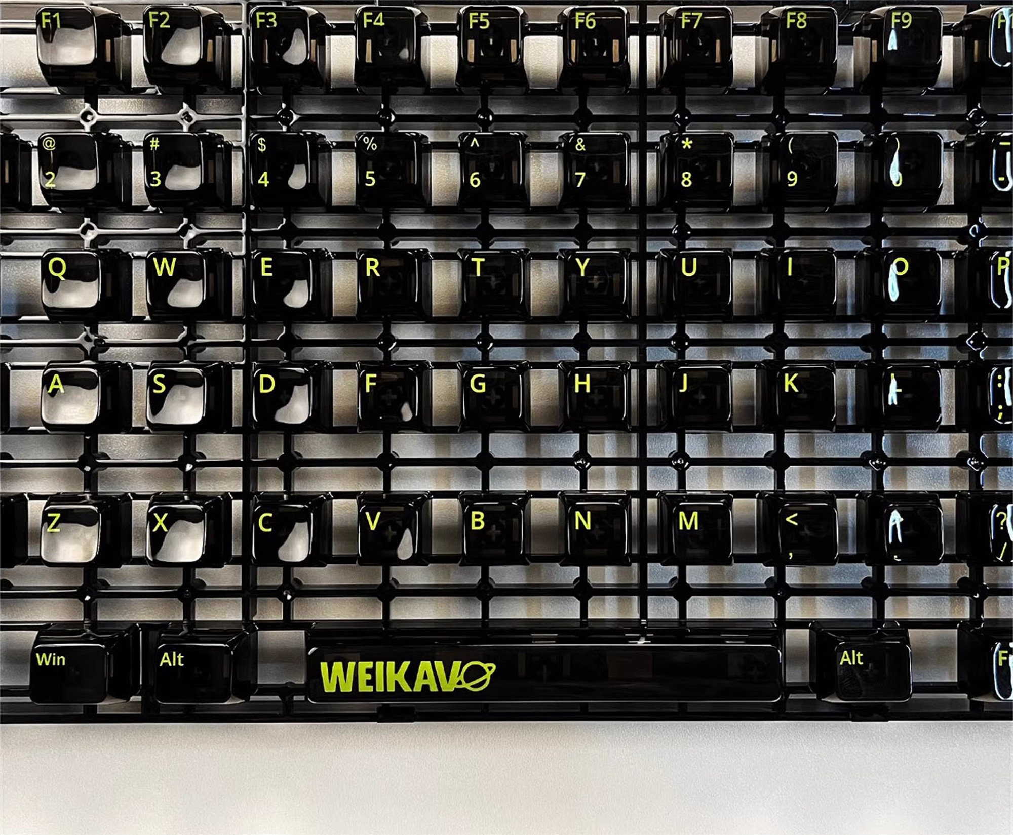 Transparent Black/white Keycap Set, Minimalist Clear Keycap, ABS Keycap ...