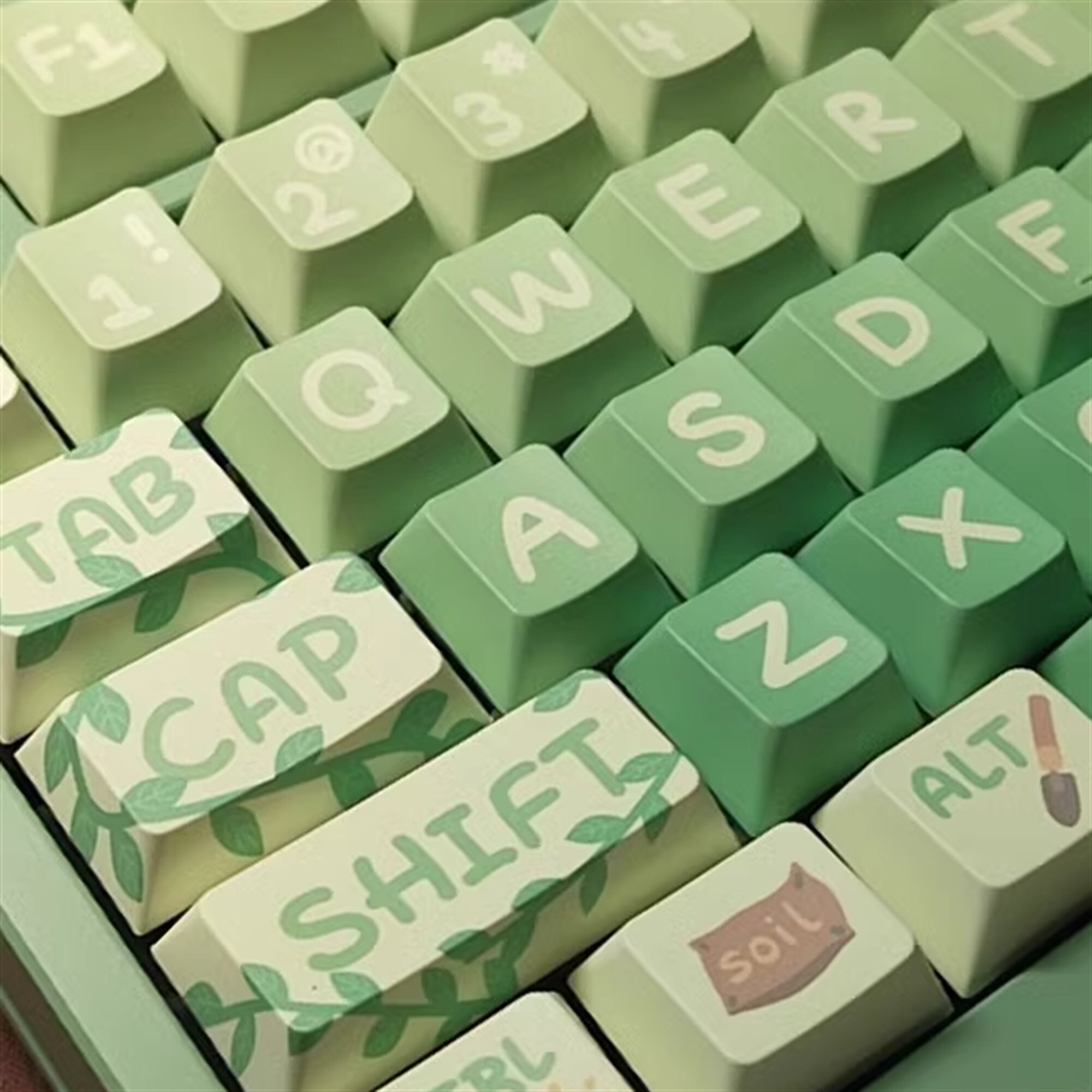 143pcs Plant Collector Theme Keycap Set, PBT Keycap, Cherry Profile ...