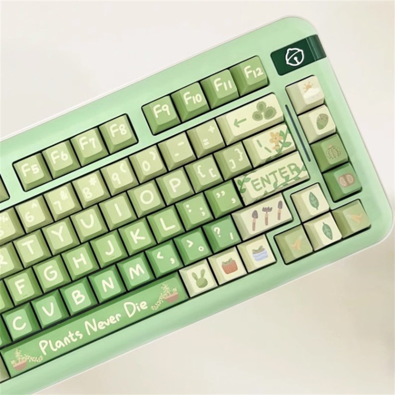 143pcs Plant Collector Theme Keycap Set, PBT Keycap, Cherry Profile ...