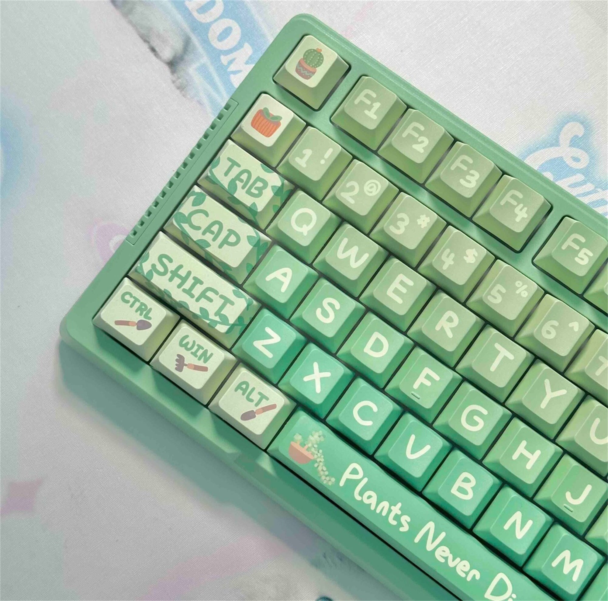 143pcs Plant Collector Theme Keycap Set, PBT Keycap, Cherry Profile ...