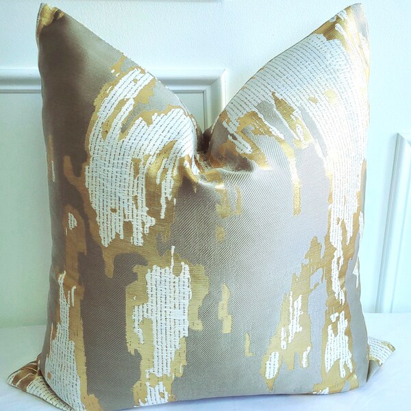 Gold Accent Pillow - Etsy
