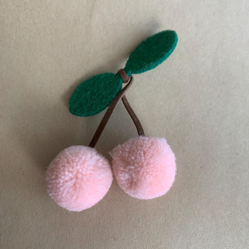 Pom Pom Cherry Embellishments Craft Supplies Decorative Accents for ...