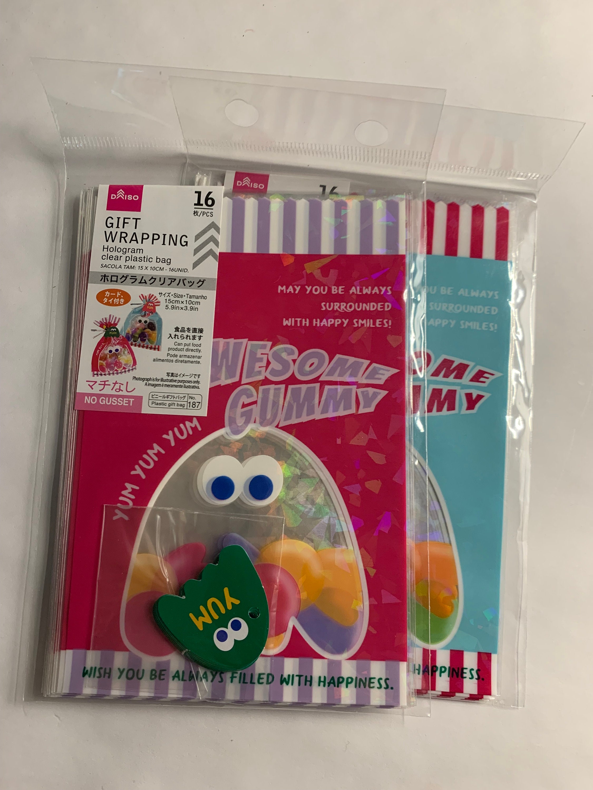 16ct, Pac-man Ghost Style Gumdrop Treat Bags for Birthday, Parties ...