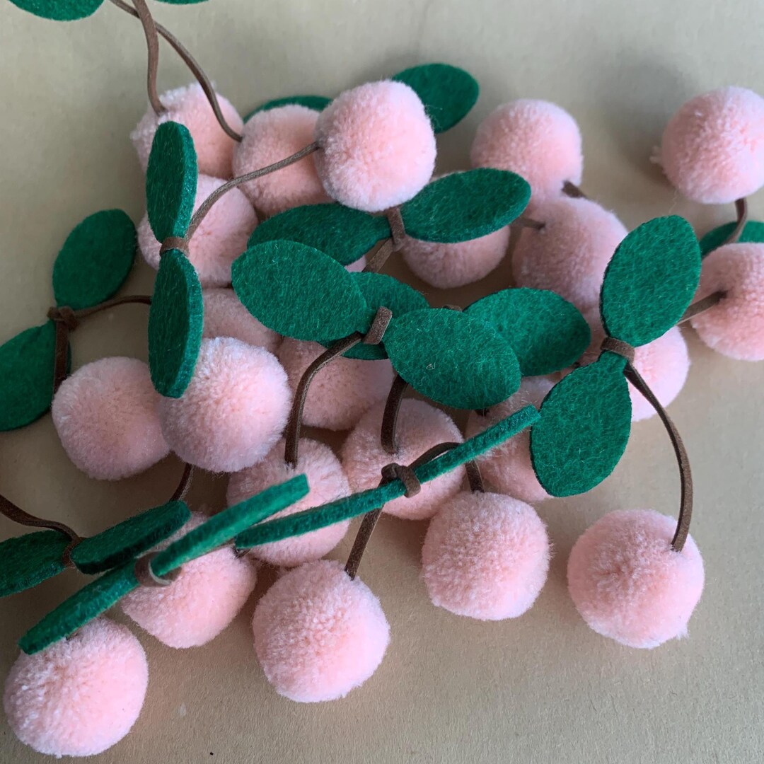 Pom Pom Cherry Embellishments Craft Supplies Decorative Accents for ...