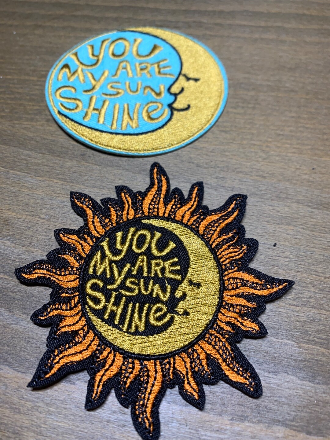 2-pack Sun and Moon Embroidered Celestial Boho Iron-on Patch Set Easy ...