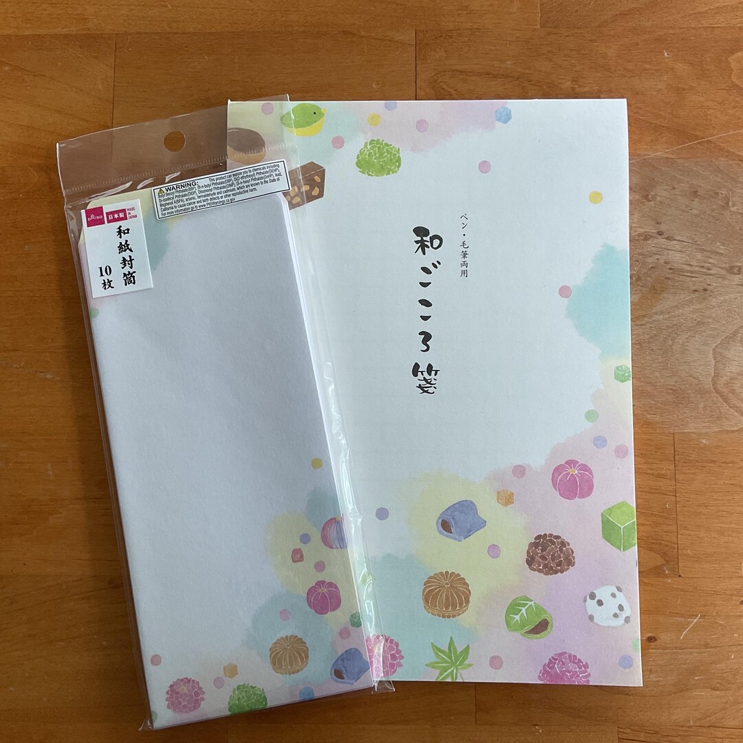 Sweet Desserts 3-piece Daiso Bundle Stationery Set | Notepad, Envelopes ...
