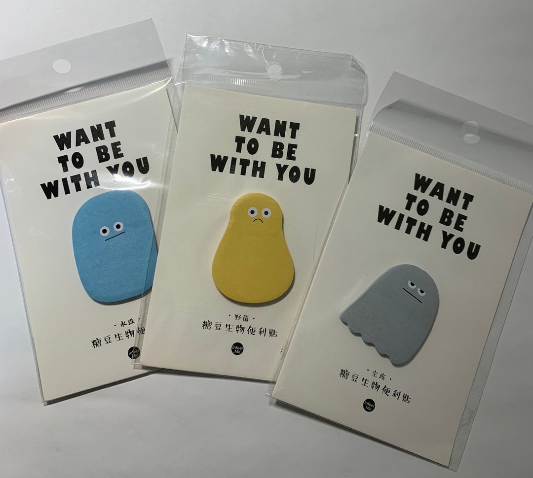 3/pk Funny Emotions Sticky Notes, Mini Sticky Notepads With Personality ...