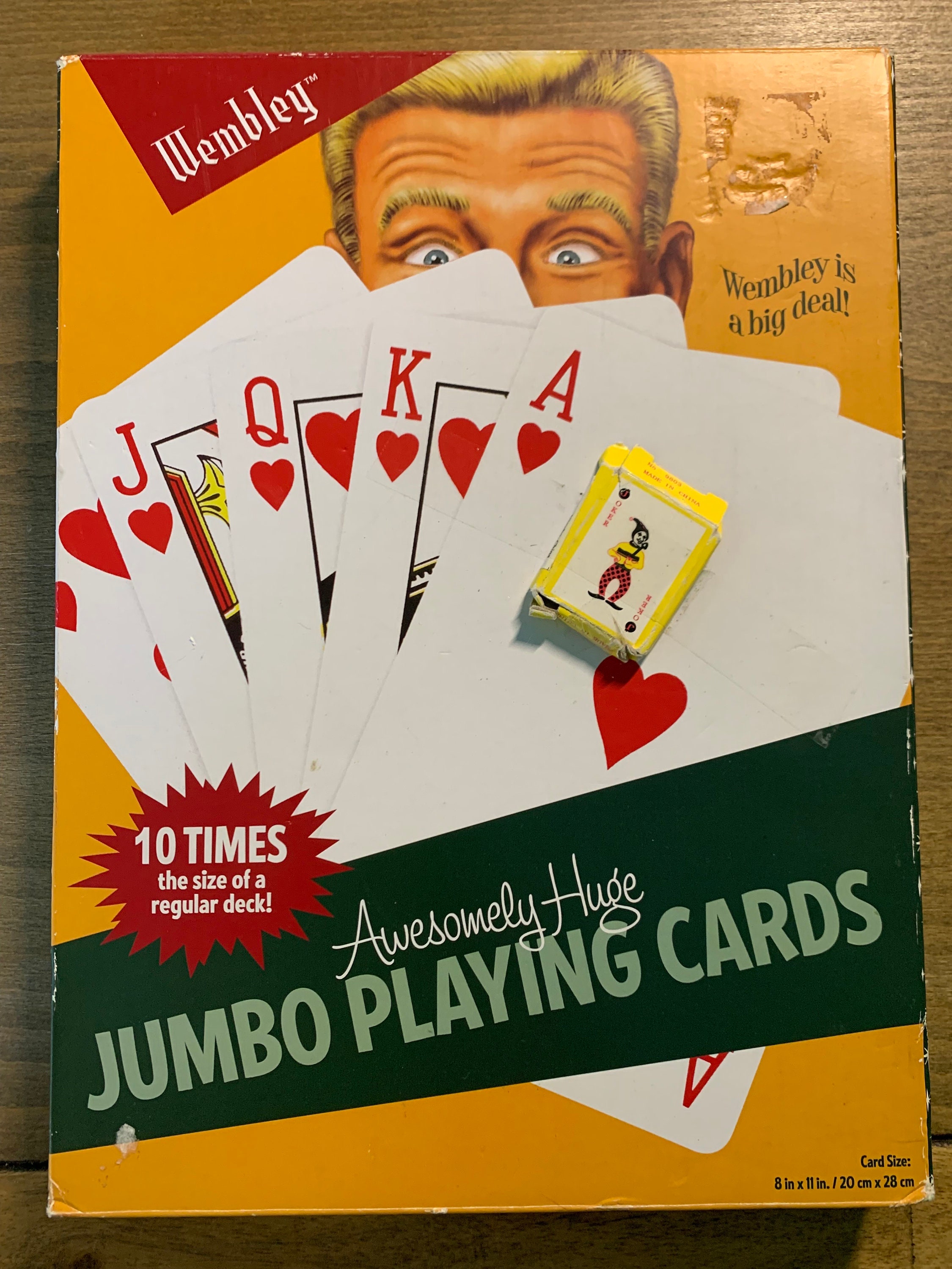 Jumbo Playing Cards 8 X 11 Inch Novelty Deck, Vintage Wembley Cards ...