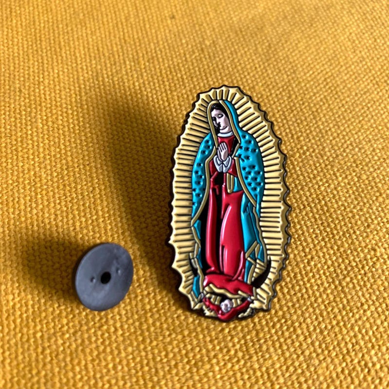 Virgin Mary Pin - Etsy