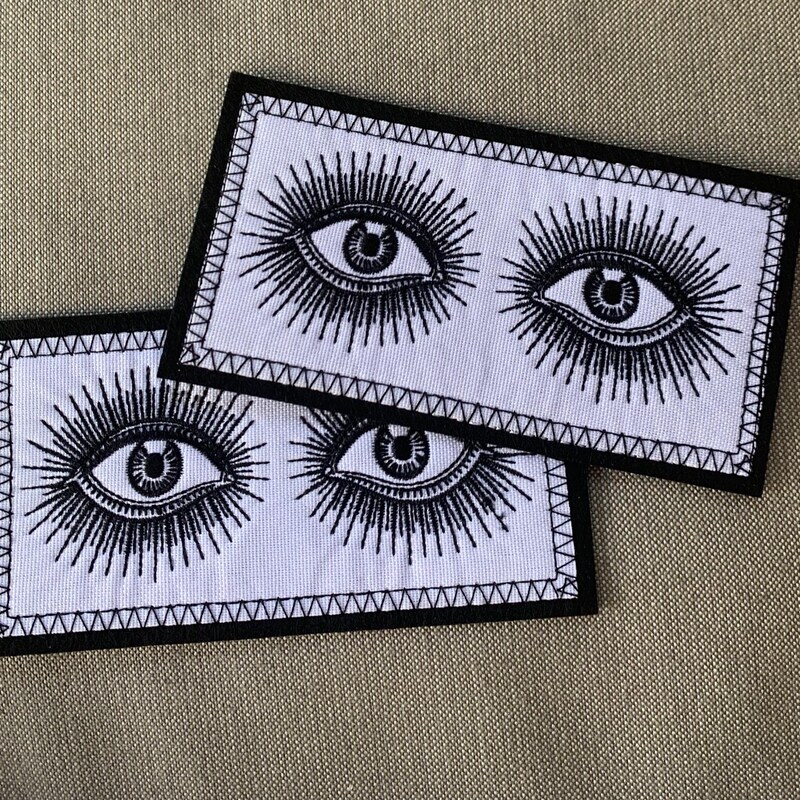 Embroidered Eyes - Etsy