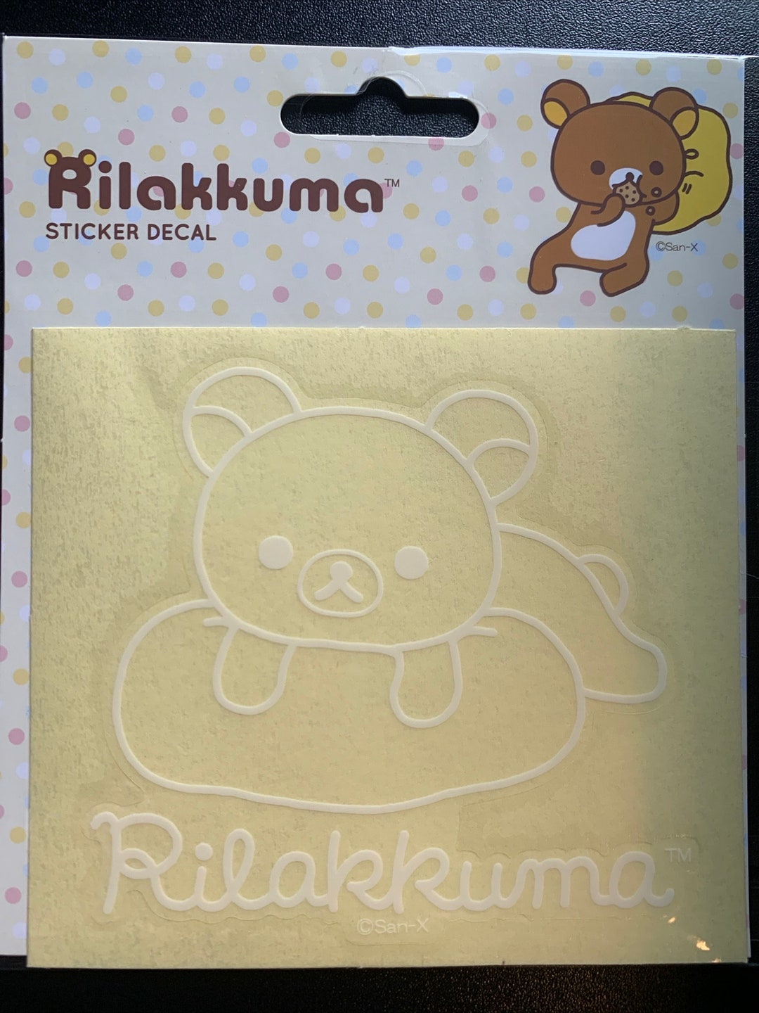 Rilakkuma Latge Clear Decal Sticker for Car, Laptop, Waterbottle ...