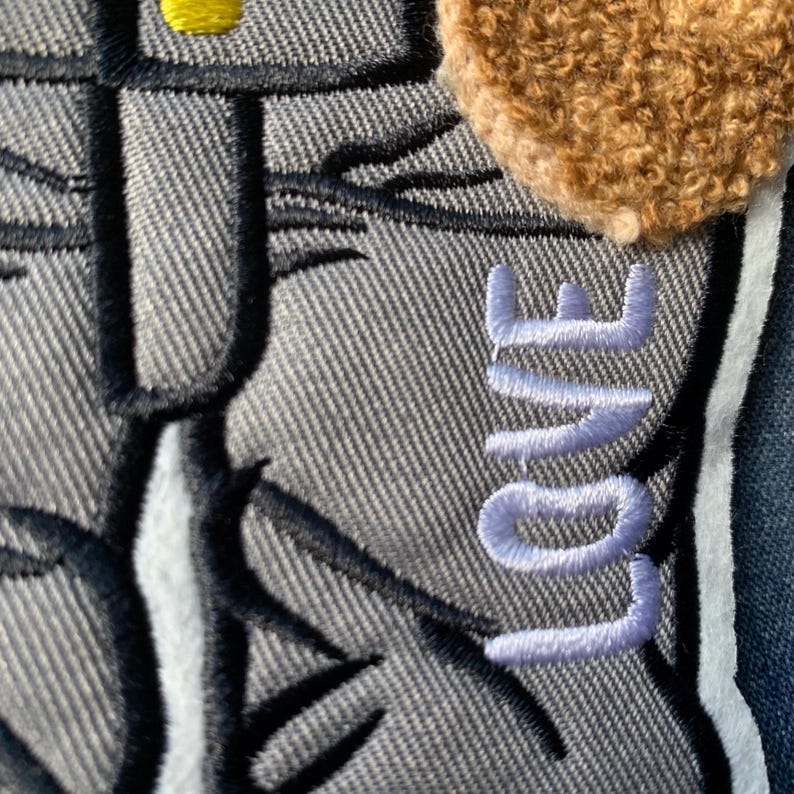 Preppy Teddy Bear Applique Plush Brown Fashion Bear Patch Easy Sew-on ...