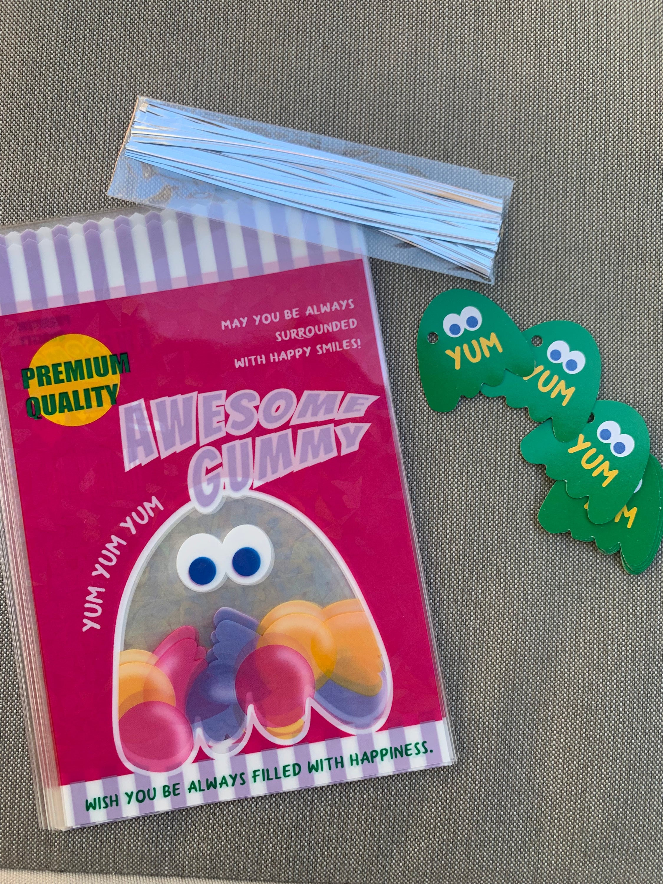 16ct, Pac-man Ghost Style Gumdrop Treat Bags for Birthday, Parties ...