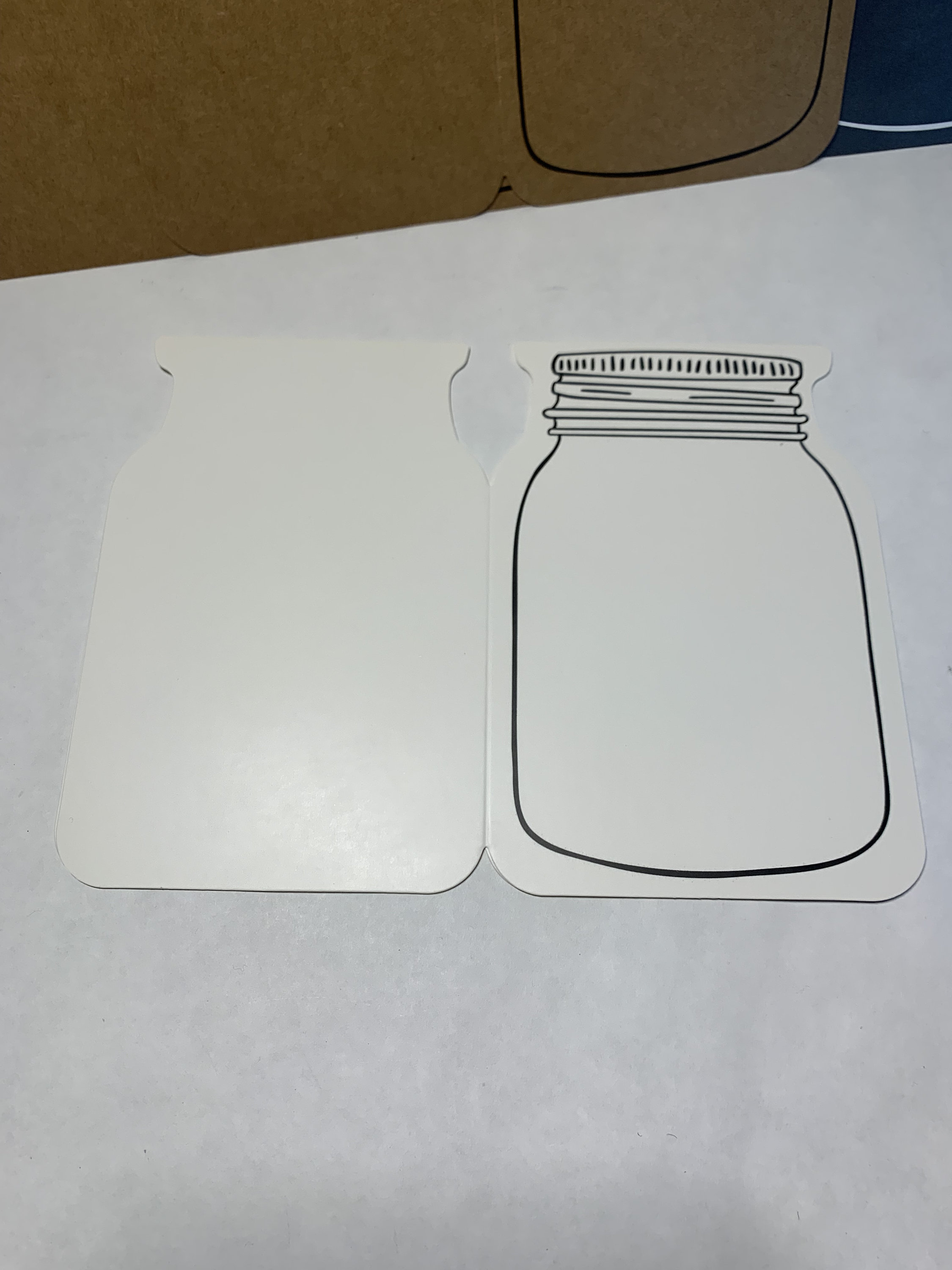 Mason Jar Cards With Bakery String and Rainbow Heart Stickers 6-pack ...