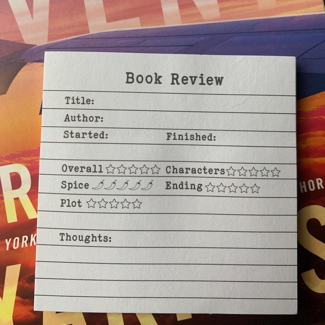 Book Review Sticky Notes 2-pack: Literary Gift for Readers - Etsy