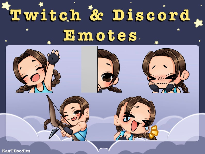 Cute Raider Emotes | Twitch | Discord Emotes - Etsy