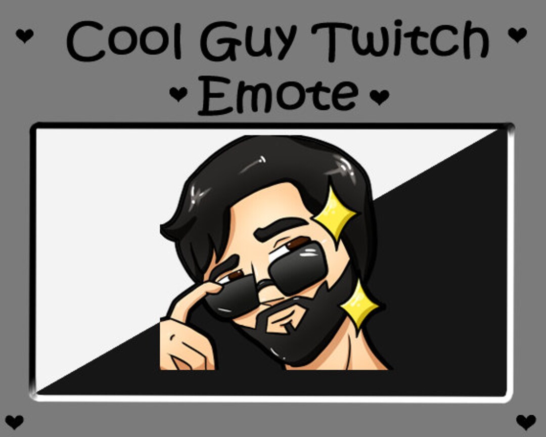Twitch Emote - Cool Guy - Etsy