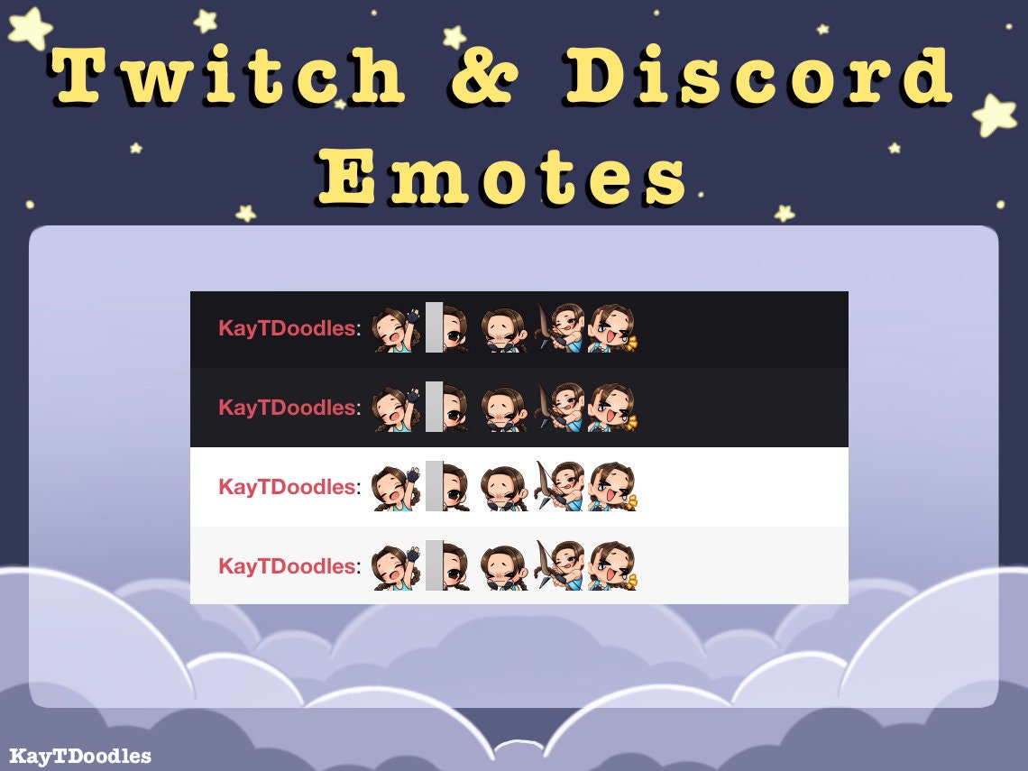 Cute Raider Emotes | Twitch | Discord Emotes - Etsy