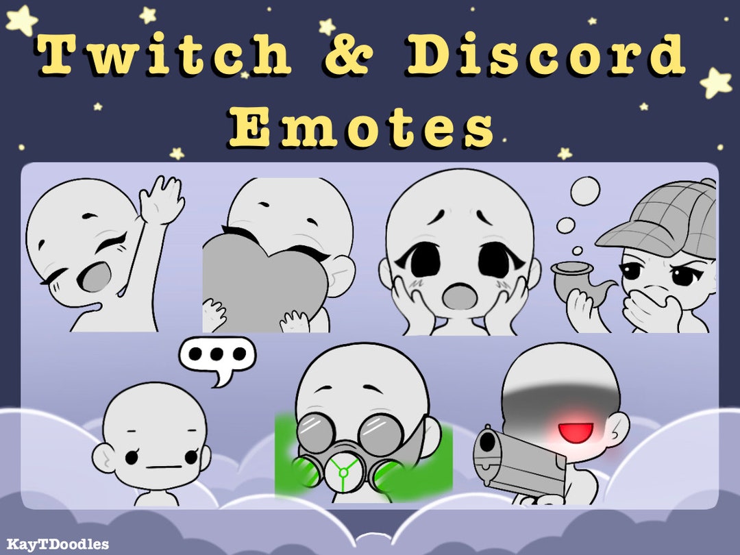 Emote Base Pack | Create Your Own Emotes | Twitch | Discord - Etsy