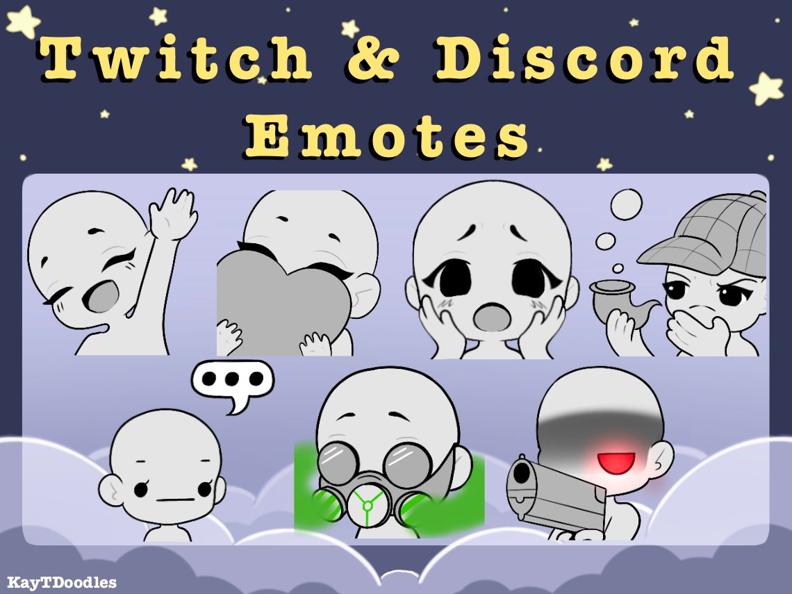 Emote Base Pack | Create Your Own Emotes | Twitch | Discord - Etsy