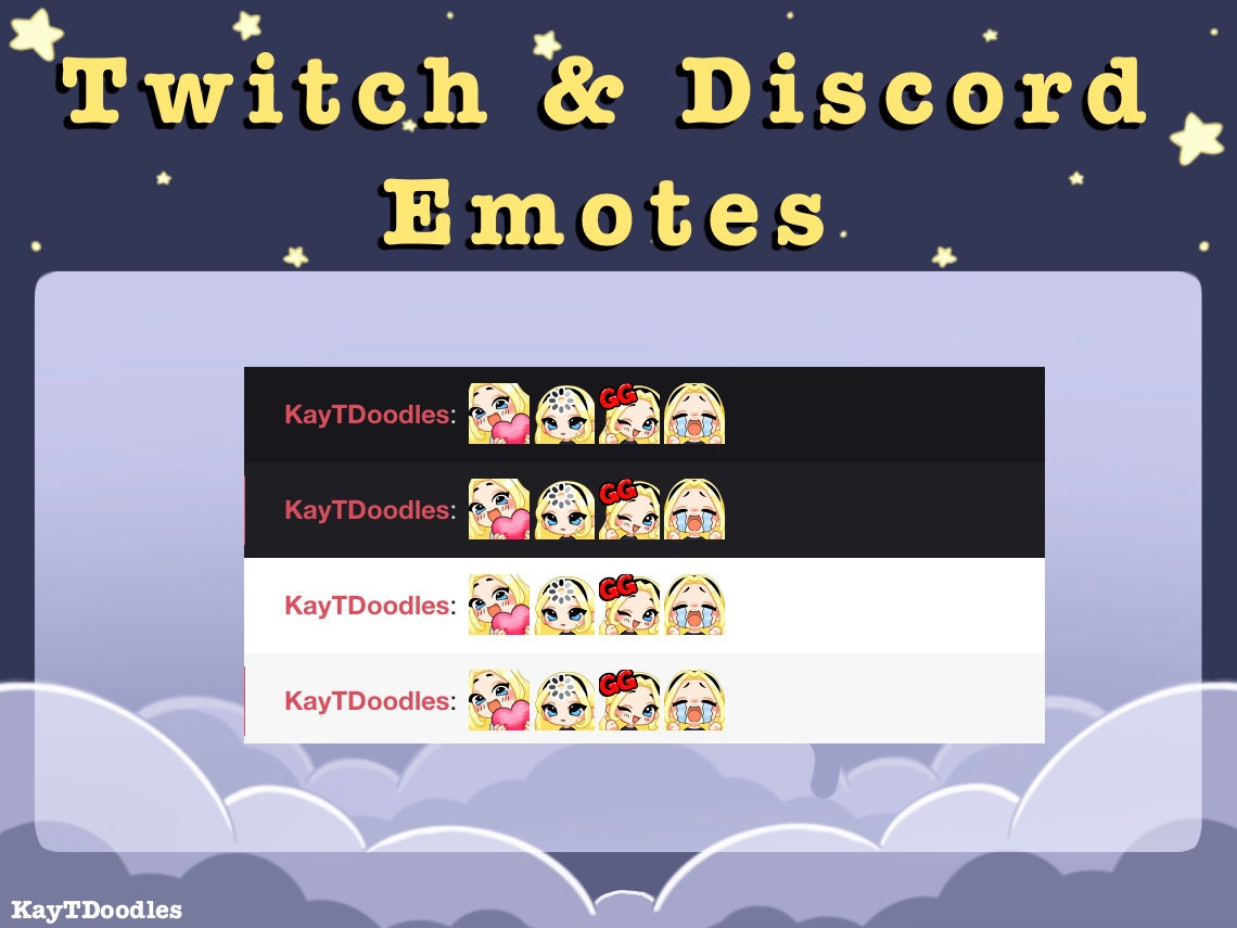Blonde Mage Girl Emotes | Twitch | Discord Emotes - Etsy