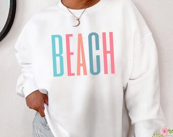 Beach Sweatshirt, Cute Beach Sweatshirt, Vacation Sweatshirt, Swimsuit ...