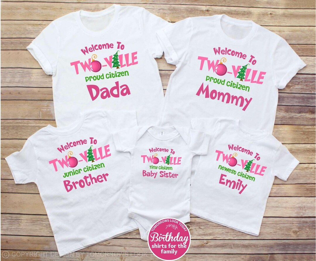 2nd Birthday Shirt, Twoville Birthday, Toddler Birthday Tee, Mommy and ...
