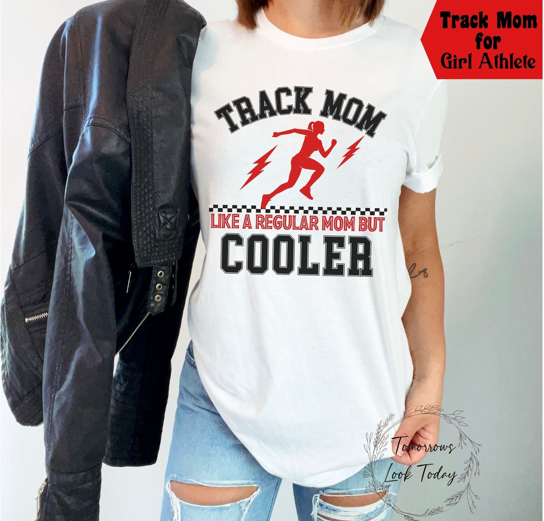 Track Mom Shirt, Like a Regular Mom but Cooler, Track and Field ...