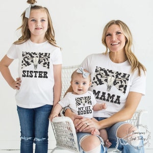 My First Rodeo Birthday Shirt, Rodeo Matching Family Shirts, 1st Rodeo ...
