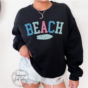 Beach Sweatshirt, Cute Beach Sweatshirt, Vacation Sweatshirt, Swimsuit ...