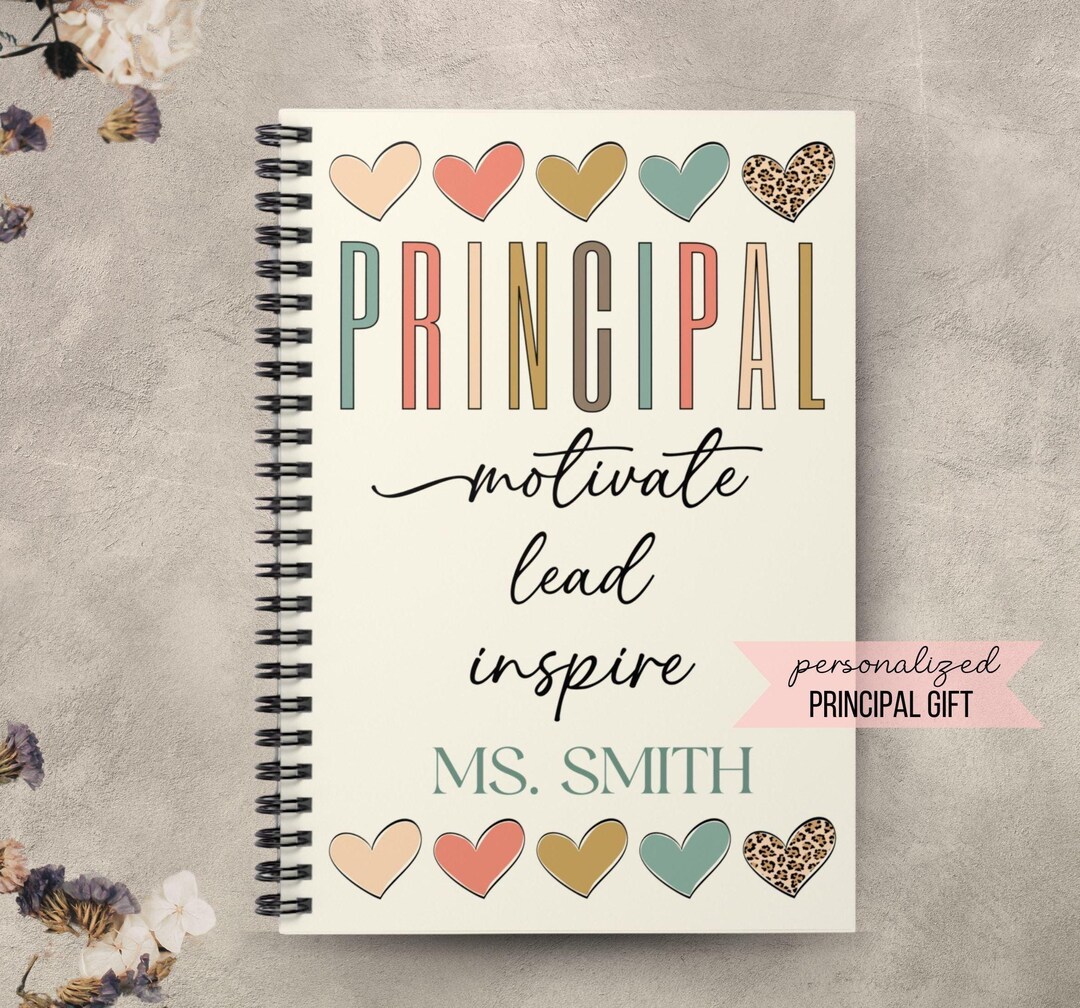 Principal Appreciation Gift, Personalized Principal Notebook, Best ...