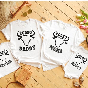 My First Rodeo Birthday Shirt 1st Rodeo Matching Family - Etsy