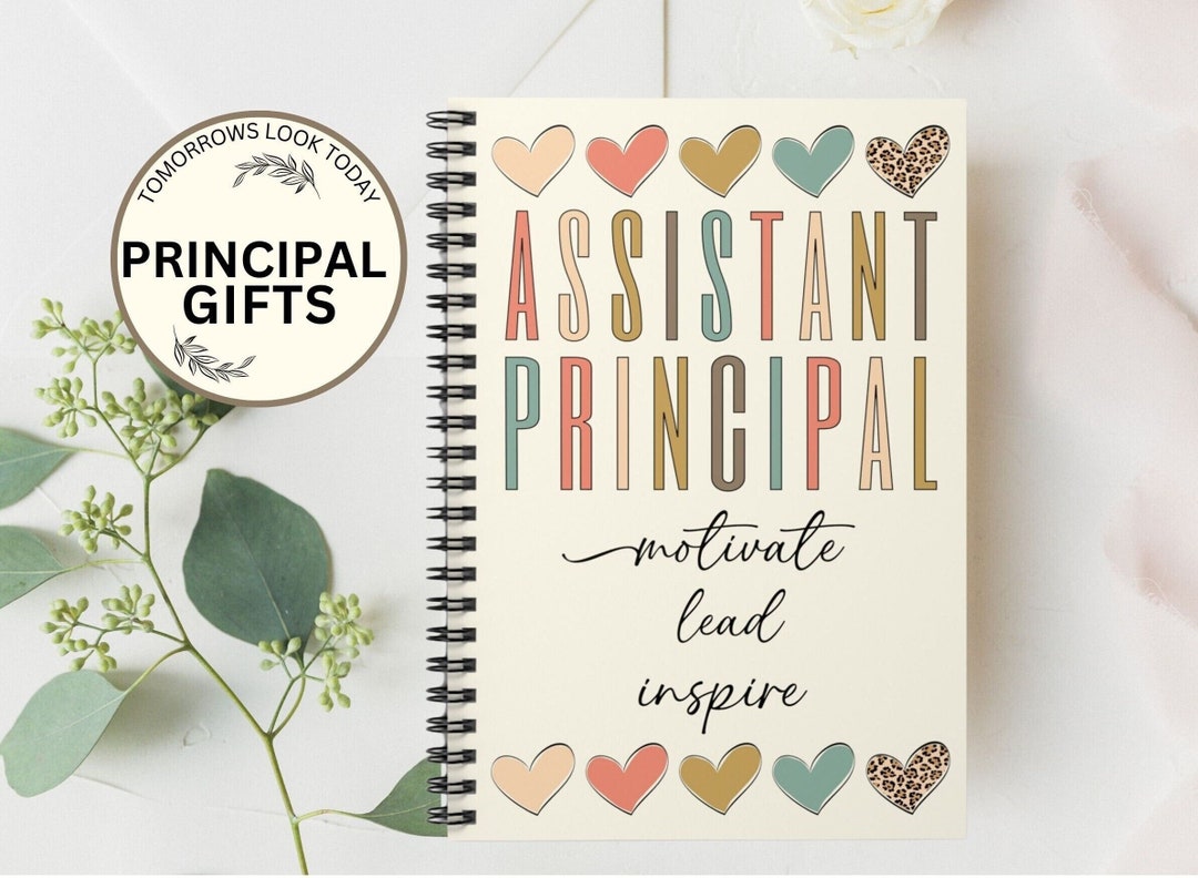 Assistant Principal Gift, Vice Principal Notebook, Teacher Appreciation ...