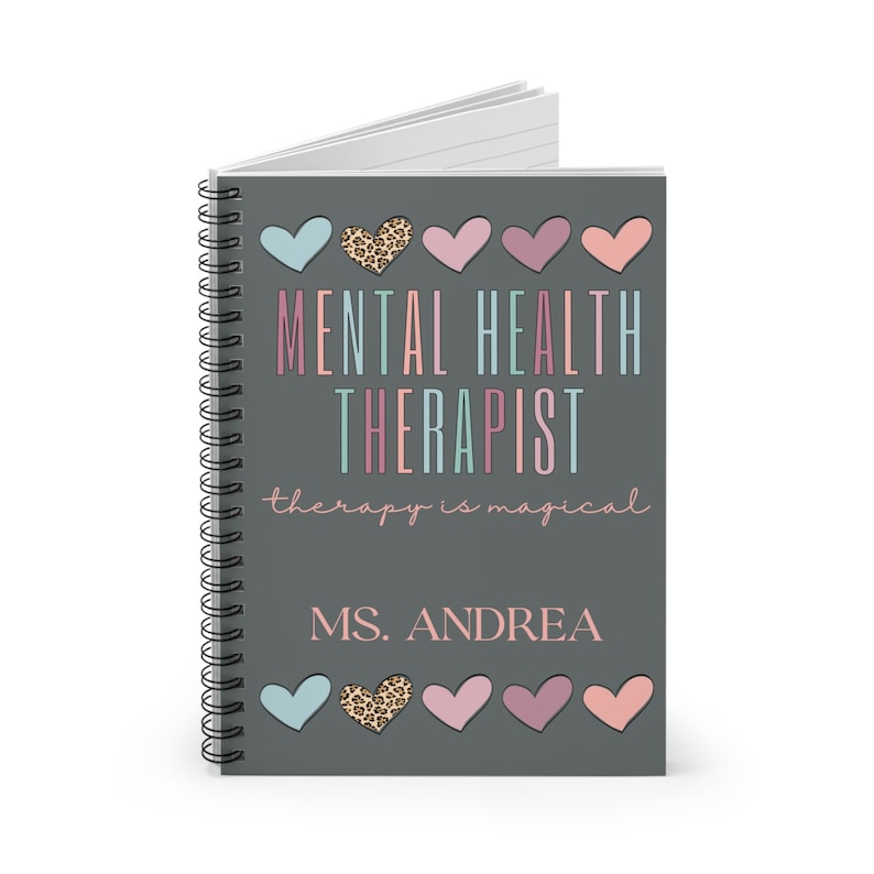 Personalized Mental Health Therapist Notebook Mental Health - Etsy