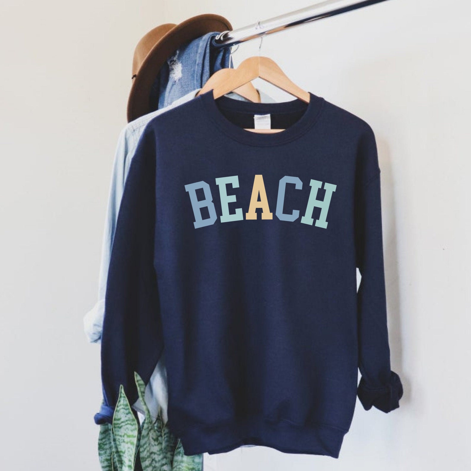 Beach Sweatshirt Cute Beach Sweatshirt Vacation Sweatshirt - Etsy