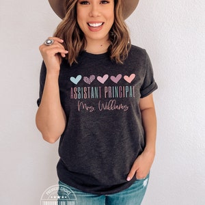 Principal Shirt Personalized Assistant Principal Tshirt - Etsy