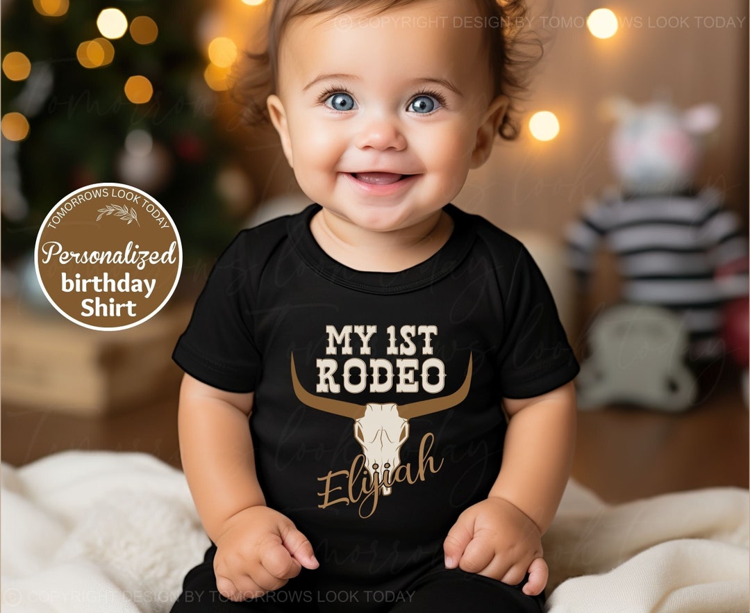 My First Rodeo Birthday Shirt, Custom 1st Rodeo Matching Family Shirts ...