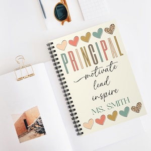 Principal Appreciation Gift, Personalized Principal Notebook, Best ...