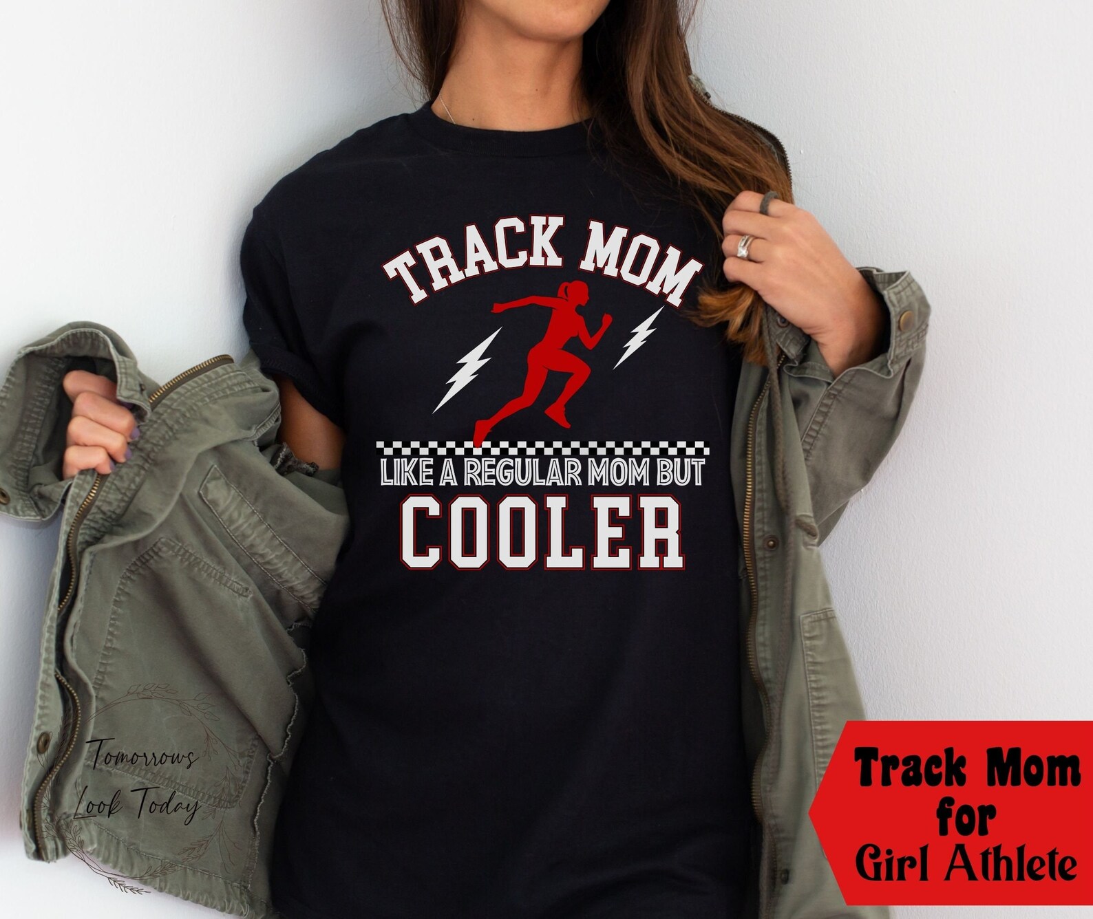Track Mom Shirt, Like a Regular Mom but Cooler, Track and Field ...