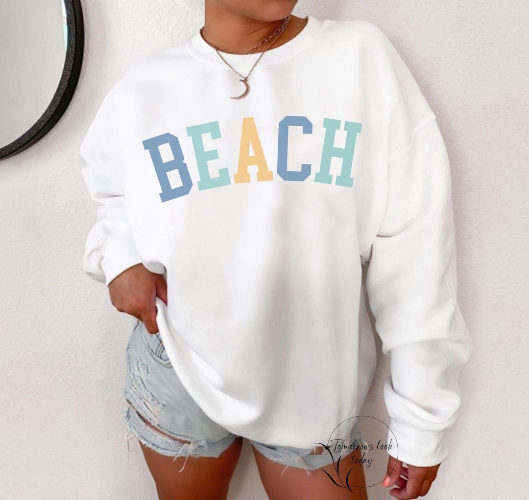 Beach Sweatshirt, Cute Beach Sweatshirt, Vacation Sweatshirt, Swimsuit ...