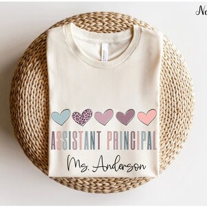 Principal Shirt Personalized Assistant Principal Tshirt - Etsy